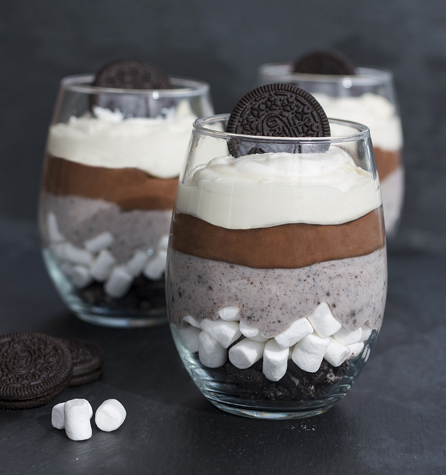 Recipe for verrines double chocolate biscuits and cream - Chocolato ...