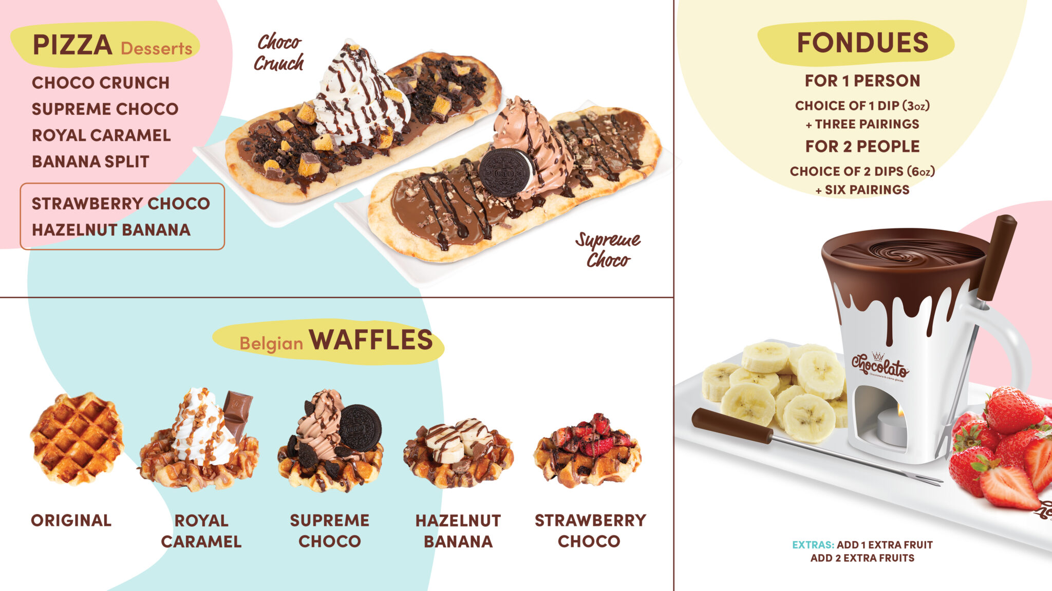 Menu - Chocolato | Chocolaterie et Crème Glacée